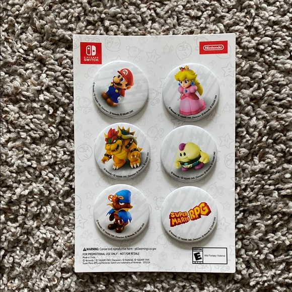 Nintendo | Other | Nintendo Super Mario Rpg Character Pin Collection ...